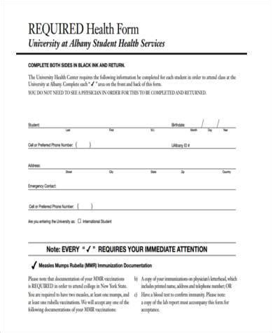 FREE 8 Sample Physical Health Forms In PDF MS Word