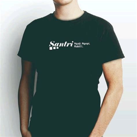 Detail Desain Kaos Santri Terbaru Koleksi Nomer