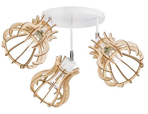 LAMPA sufit plafon żyrandol Loft Drewno ruchoma 3 Inna marka Sklep