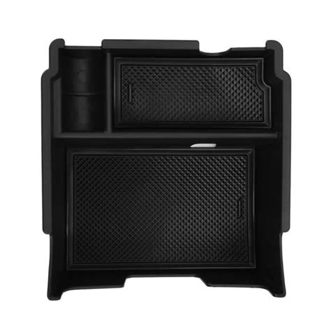 Akozon Conteneur D Accoudoir Organisateur De Console Centrale ABS Noir