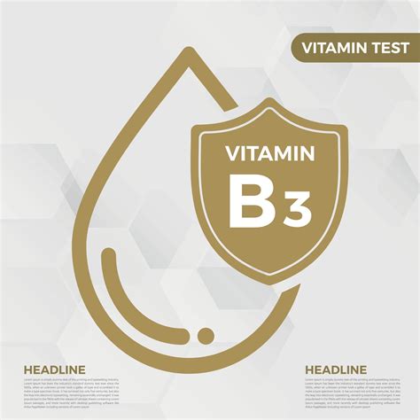 Vitamin B Icon Logo Golden Drop Shield Protection Medical Background
