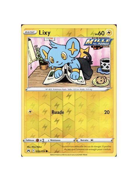 FR Pokémon Carte EB12 5 039 159 Lixy REVERSE