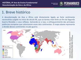 Descolonização da África e Ásia pptx