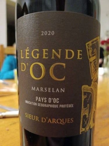 Sieur d Arques Légende d Oc Marselan Vivino US