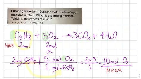 finding limiting reactant practice