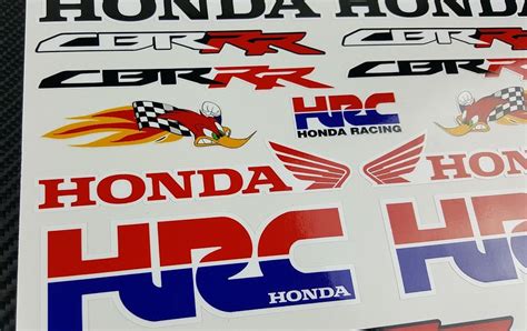 Honda CBR RR Woody Woodpecker HRC Universal Logo Decals Kit Set