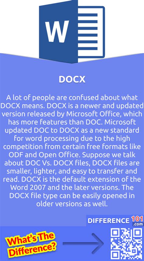 Doc Vs Docx Key Differences Pros Cons Similarities Difference