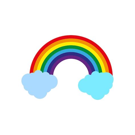 Dibujos Animados De Nubes De Arco Iris Imagen De Im Genes Predise Adas
