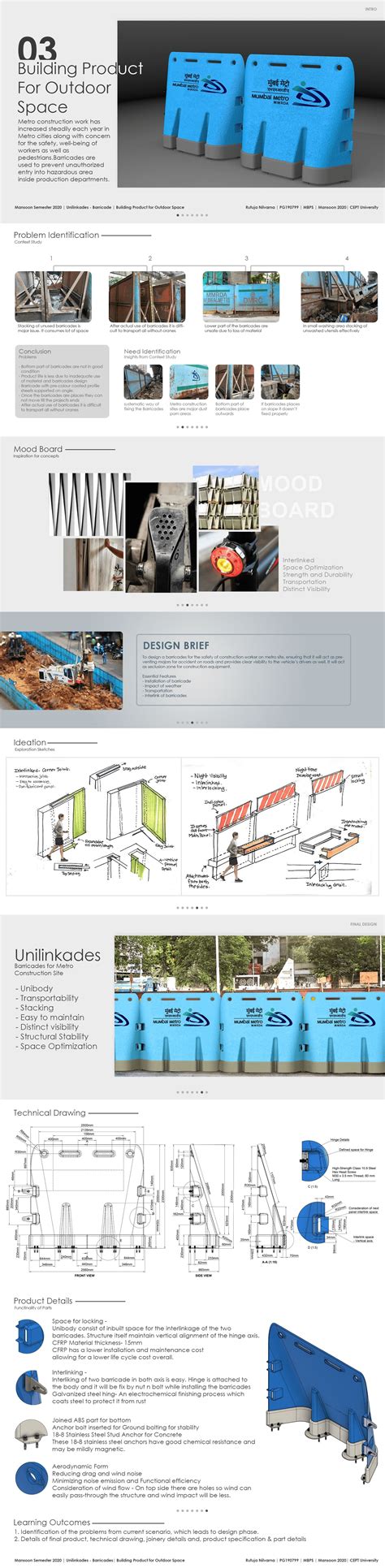 Design For Manufacturing Of Building Products CEPT Portfolio
