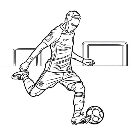 Desenhos De Neymar Feliz Para Colorir E Imprimir ColorirOnline