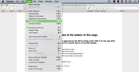 how to add view and remove bookmarks in pdfs on mac