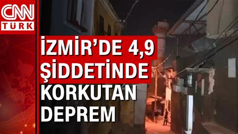 İzmir in Buca ilçesinde 4 9 büyüklüğünde korkutan bir deprem meydana