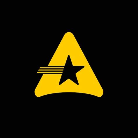 Ícone do logotipo da estrela e modelo de logotipo Vetor Premium