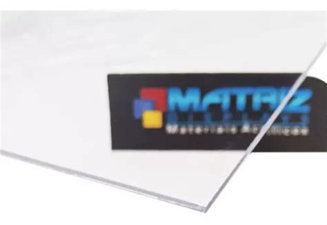 Placa Chapa Ps Poliestireno Cristal Transparente 2mm 80x40cm