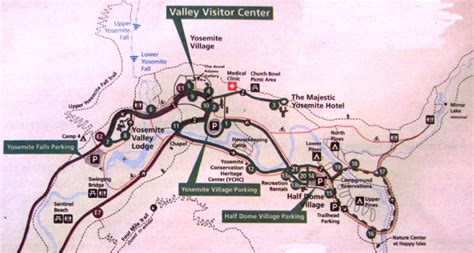 Yosemite National Park Map With Lodging London Top Attractions Map