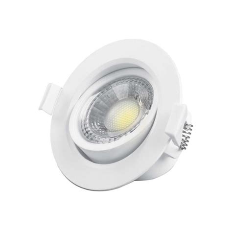 Lampara Spot Led Para Empotrar Redonda 3w 2p Luz Blanca Grupo