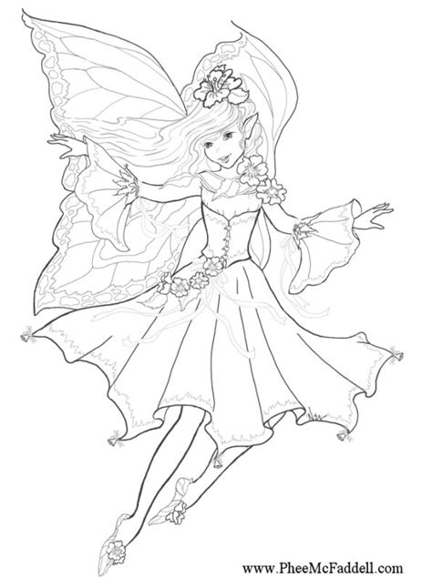 Malvorlage Fee Coloring Fairy