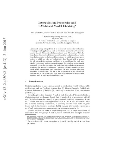 pdf interpolation properties and sat based model checking natasha sharygina