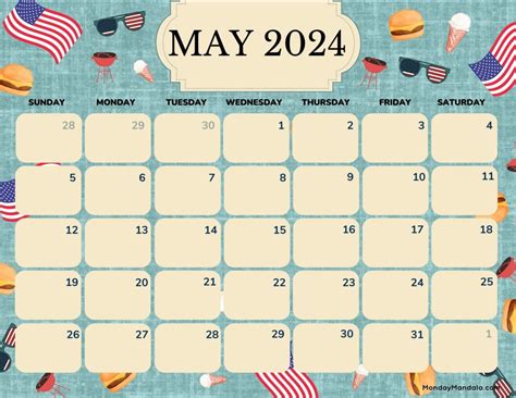 Calendar Memorial Day 2024 Esther Karalee