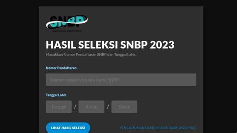 Cara Mengetahui Nomor Pendaftaran SNBP 2023 Tribunpontianak Co Id