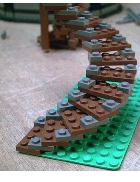 There Is A Very Large Lego Model That Looks Like A Spirally Curved