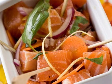 Saumon frais mariné Recette de Saumon frais mariné