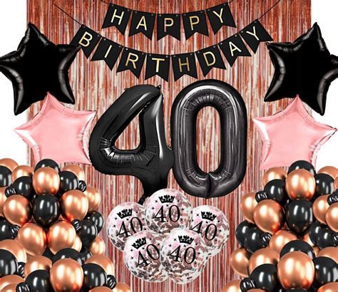 ZESTAW DEKORACJI balony 40 URODZINY ścianka 40STKA 14059796973 Allegro pl