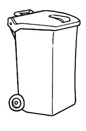 Recipiente Para La Basura Para Colorear Dibujo Views