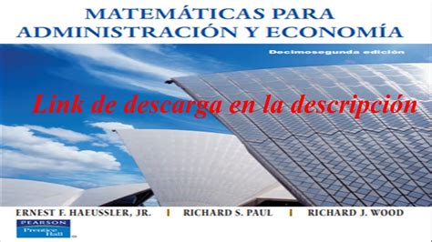 Matemáticas para administración y economía YouTube