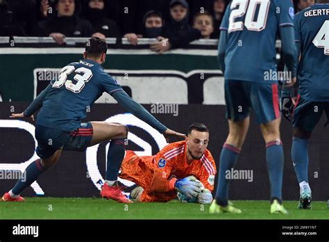 GRONINGEN Feyenoord Goalkeeper Justin Bijlow During The Dutch Premier