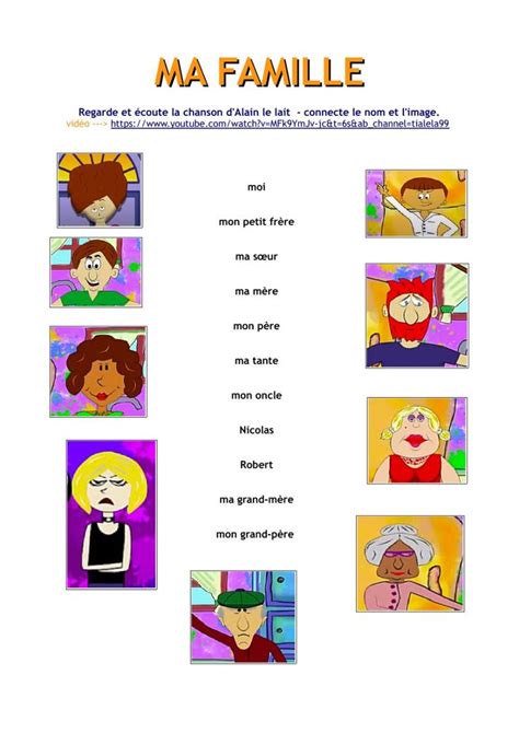 La Famille Online Worksheet For 4to You Can Do The Exercises Online Or