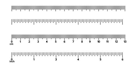 Scale Ruler Centimeter And Inch Isolated On White Background 10683293