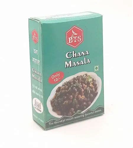 Chana Masala Powder Packaging Size 15 G Packaging Type Box At Rs 6