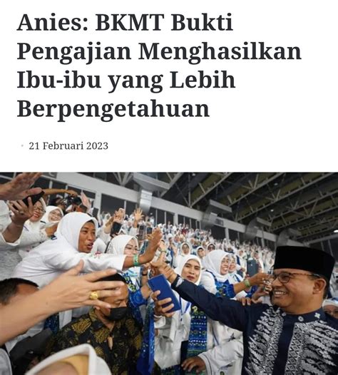 Relawan ABW On Twitter Https Relawananies Id 2023 02 21 Anies Bkmt