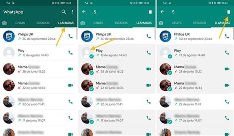 Cómo borrar el registro de llamadas de WhatsApp