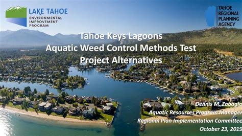 PDF Tahoe Keys Lagoons Aquatic Weed Control Methods Test