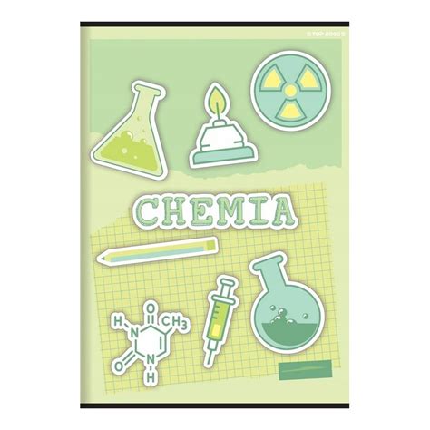 TOP 2000 zeszyt do chemii w kratkę 60 sztuk mix wzorów