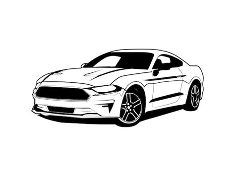 Mustang Car Silhouette Clip Art