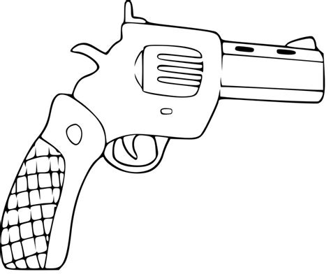 Coloriage fusil de chasse à imprimer