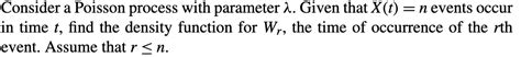 solved consider a poisson process with parameter λ given