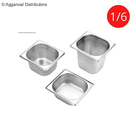 Horeca247 Stainless Steel GN Pan 1 6 176mm X 162mm HORECA247