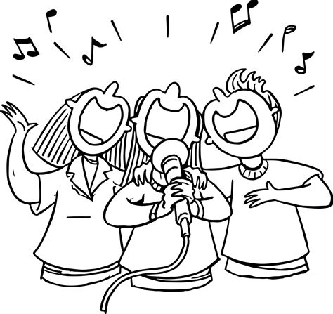 Coloriage Chanteur Coloriage Chanteurs Coloriages Metiers Images