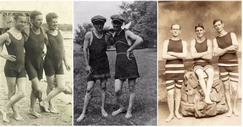 Men S Swimsuits From The Early Th Century One Of The Most Awful