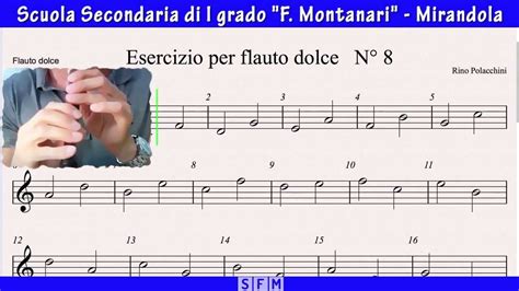 Flauto Dolce Esercizio N8 Video Spartito By AM RP YouTube