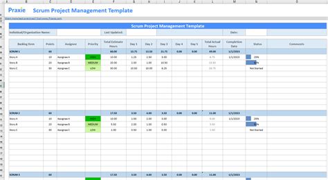 Product Backlog Excel Template Agile Scrum Hot Sex Picture