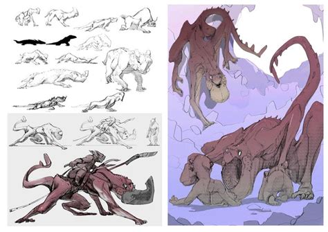 Monster Mounts Mo Xuan Zhang Creature Design Creature Art Monster