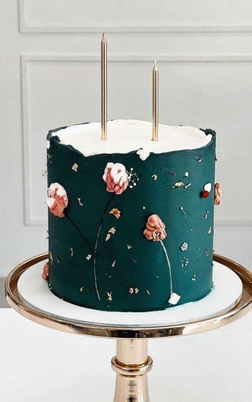 Cute Buttercream Cake Ideas For Any Occasion Dark Green