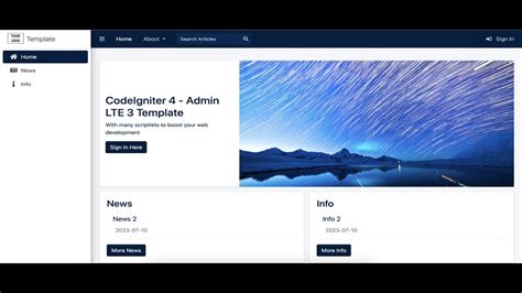 How To Setup Admin LTE Template ON CI CodeIgniter YouTube
