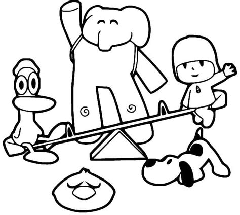 Desenhos De Pocoyo E Amigos Para Colorir E Imprimir ColorirOnline