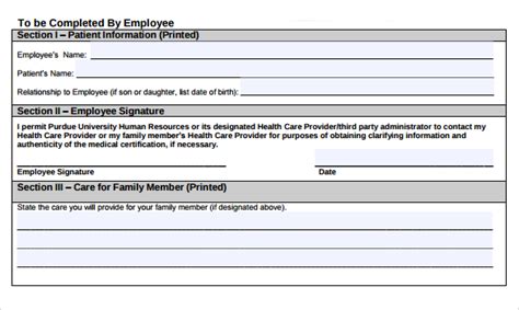 Printable Fmla Form Printable Forms Free Online